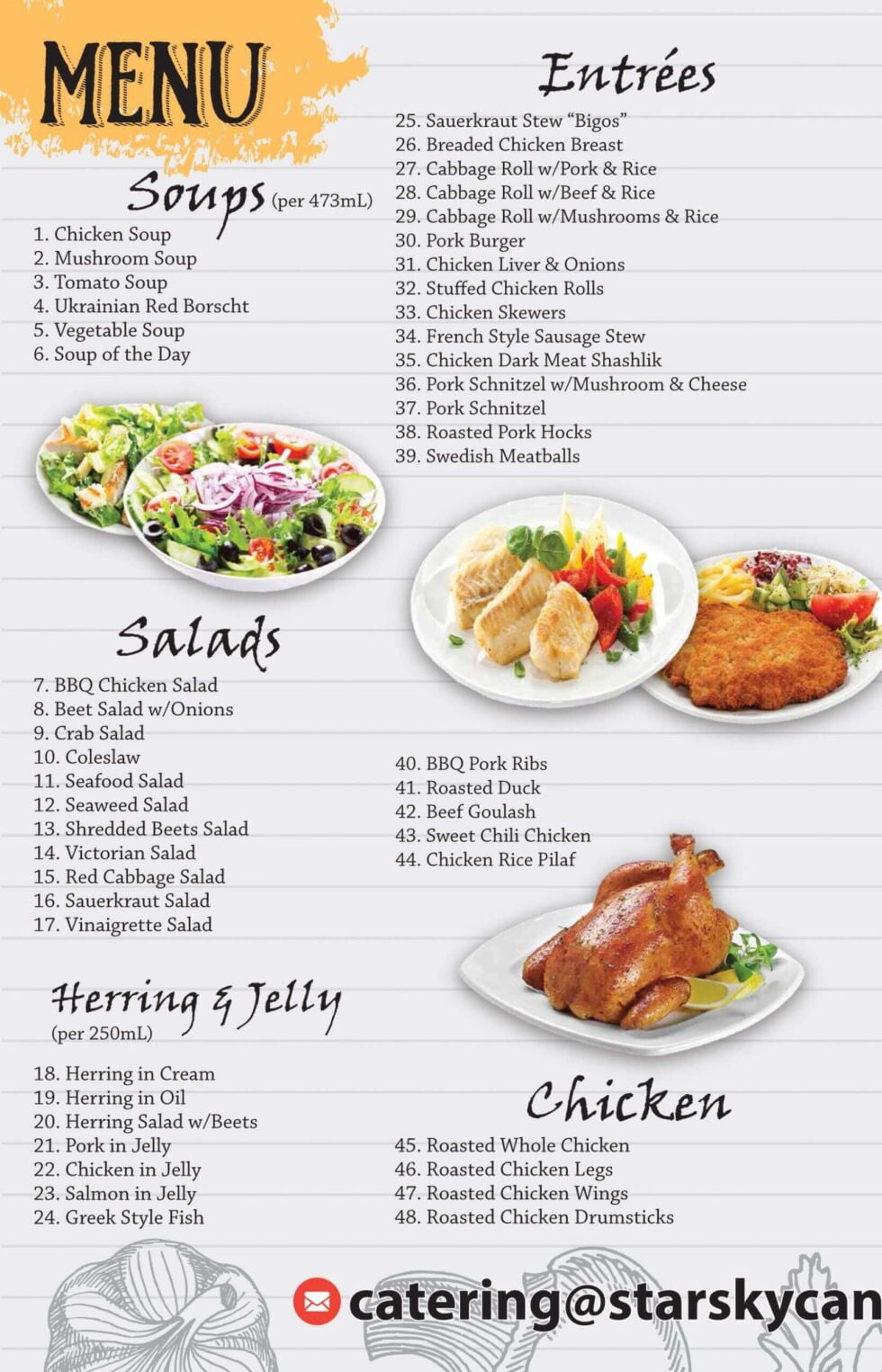 Catering | STARSKY FINE FOODS